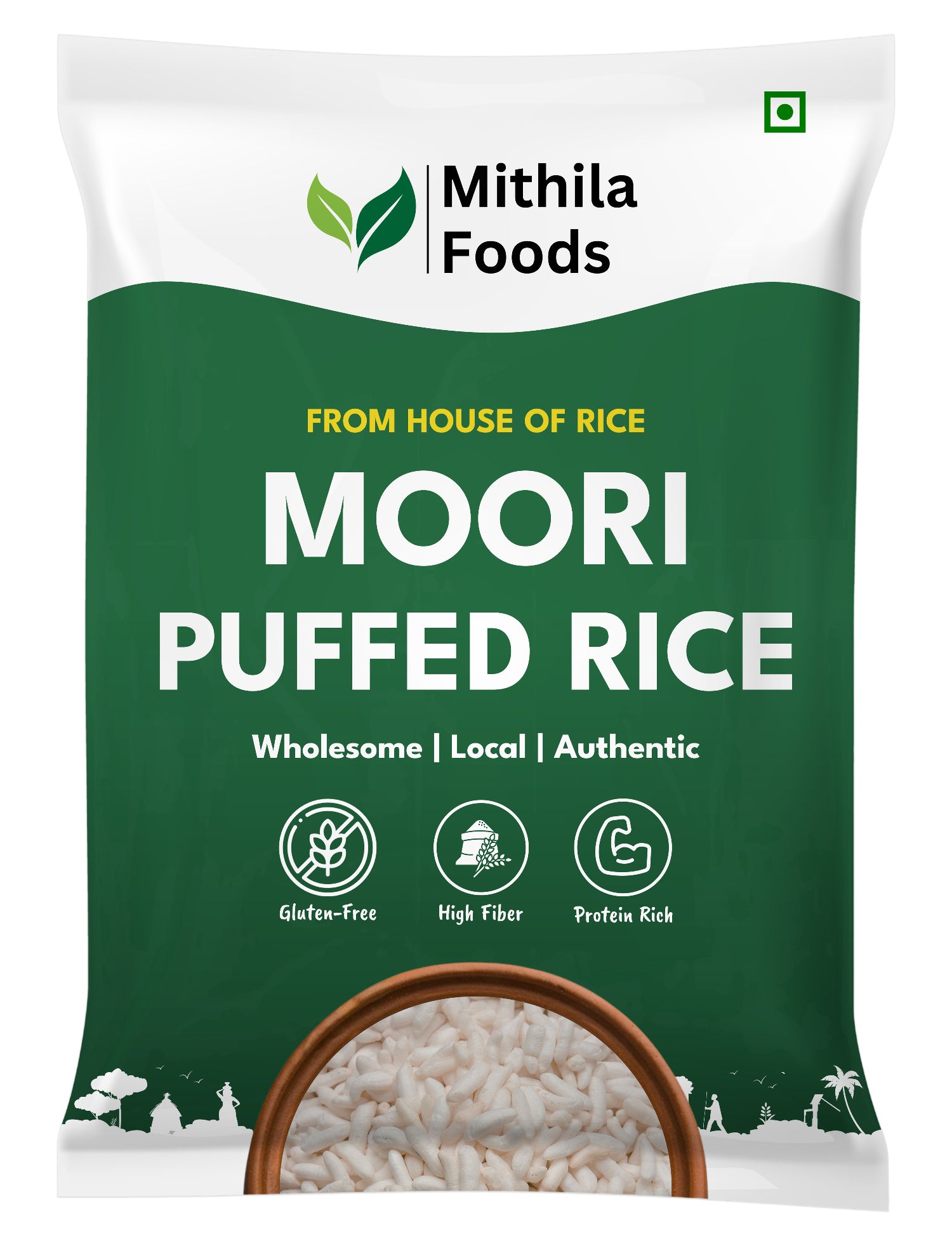 Moori Puffed Rice | Murmura Bhel Snack | Mithila Foods